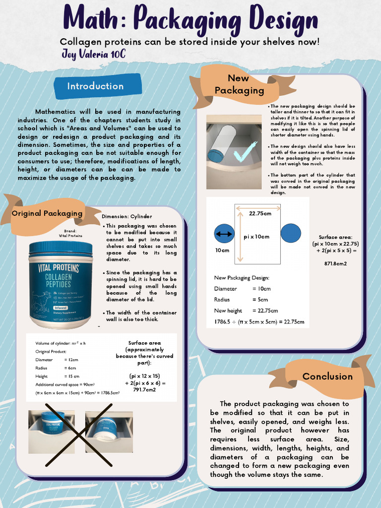 Math Packaging | PDF | Area | Volume