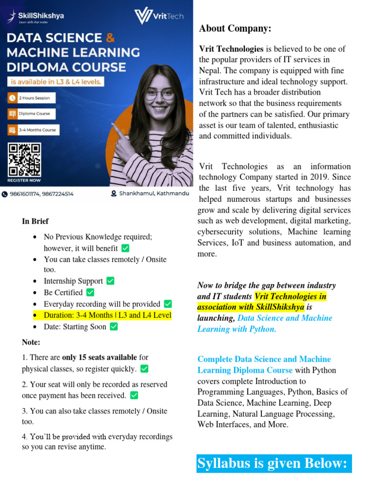 Data Science and ML | PDF