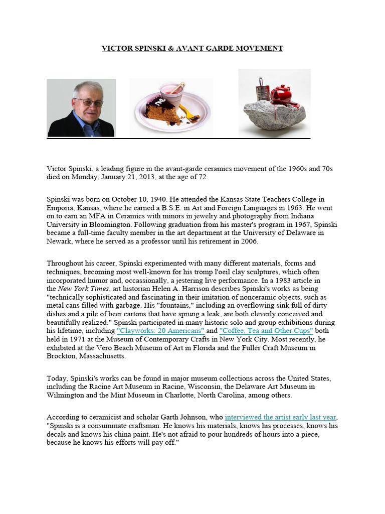 Victor Spinski | PDF | Decorative Arts | The Arts