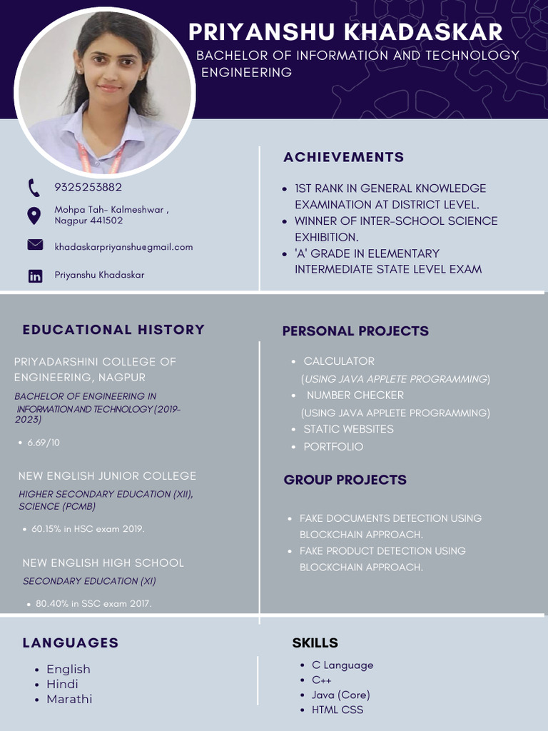 Priyanshu Khadaskar | PDF