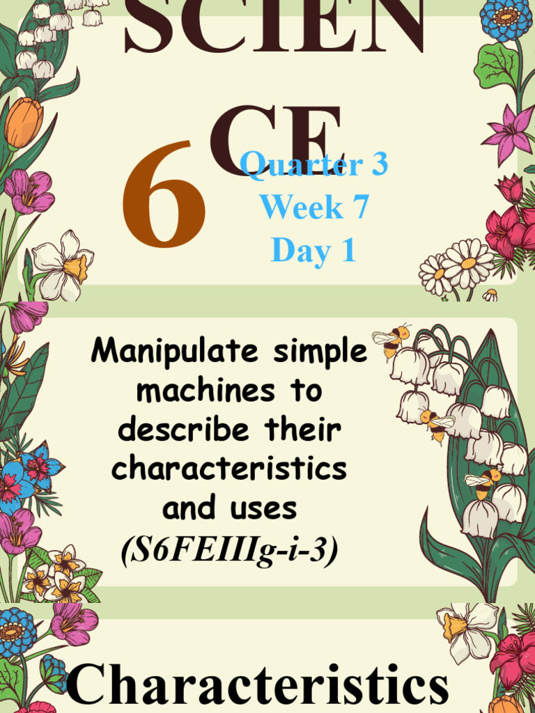 Quarter 3 Week 7 Day 1 | PDF | Machines | Lever