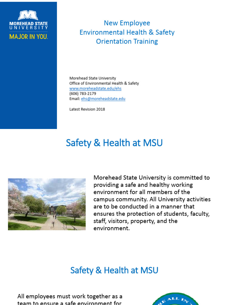 New Employee Safety Orientation Training 3 2018 | PDF | Occupational ...