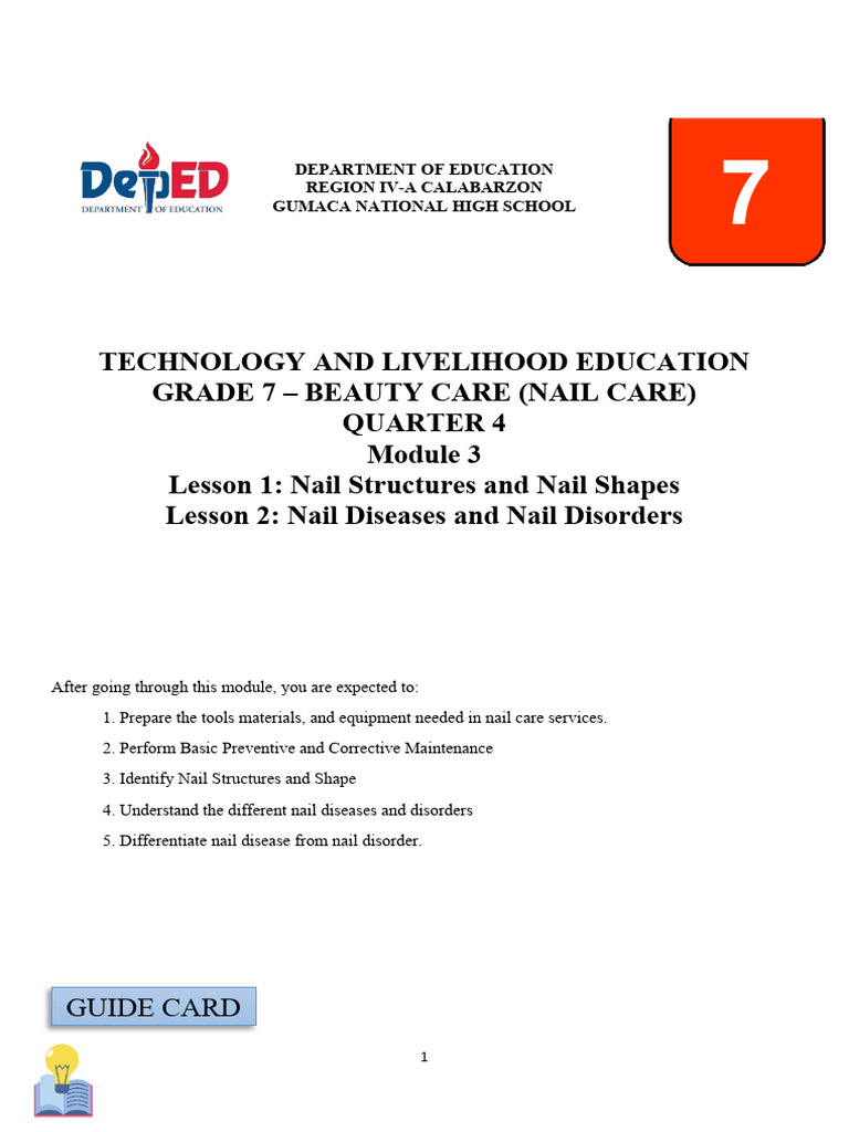 Module 4 - Nail Structure and Nail Shapes | PDF | Nail (Anatomy ...