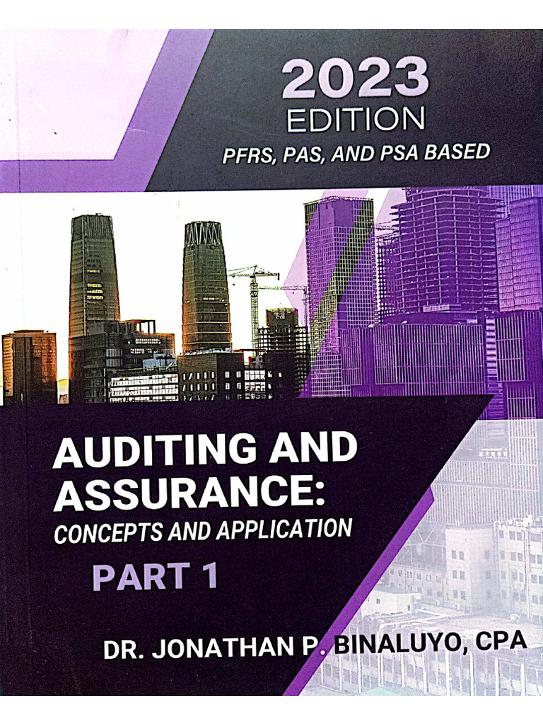 2023 Edition Auditing and Assurance Concepts and Applications Binaluyo | PDF
