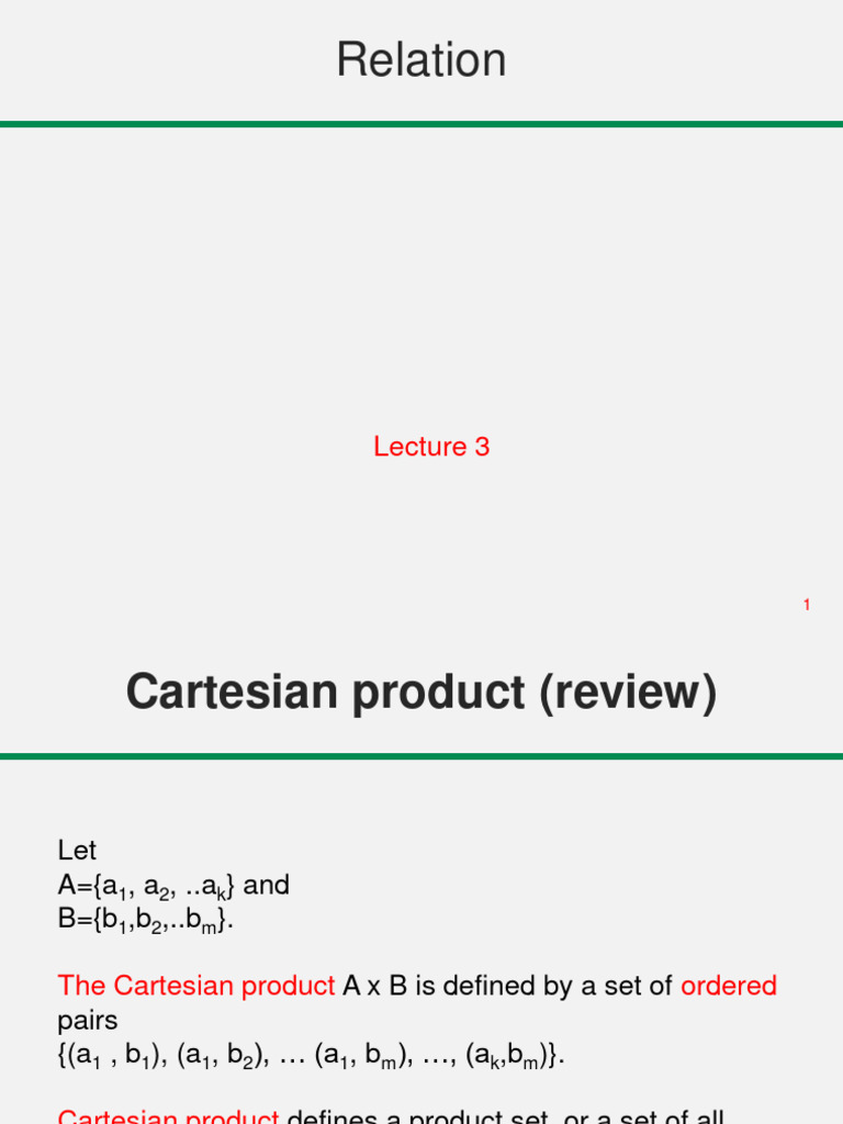 Lecture 03 Relation Pdf Set Mathematics Function Mathematics 5472