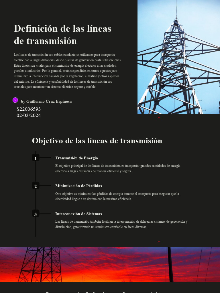 Importancia de las Líneas de Transmisión | PDF | Transmisión de energía ...