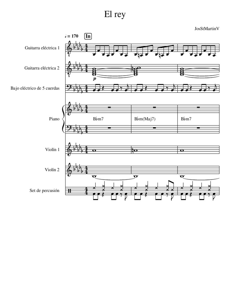 El Rey | PDF | Ritmo y medidor | Musica Popular