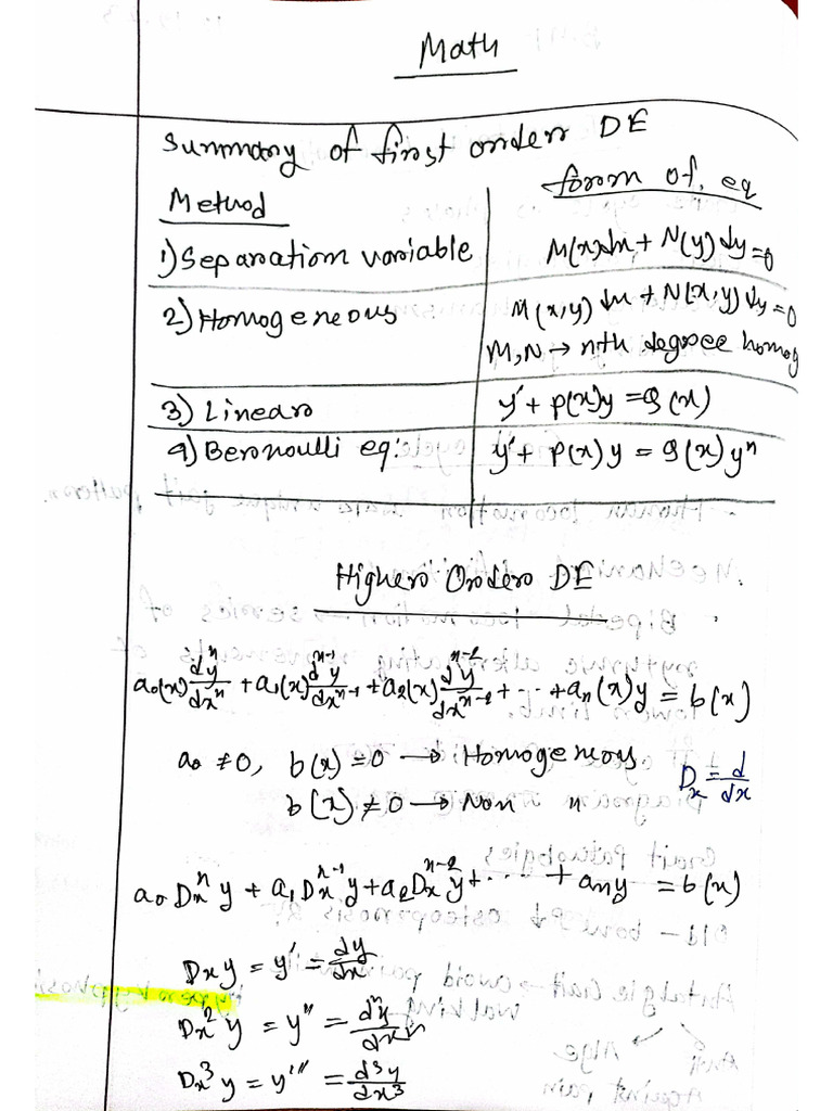 ODE CT 2 Class Lecture | PDF