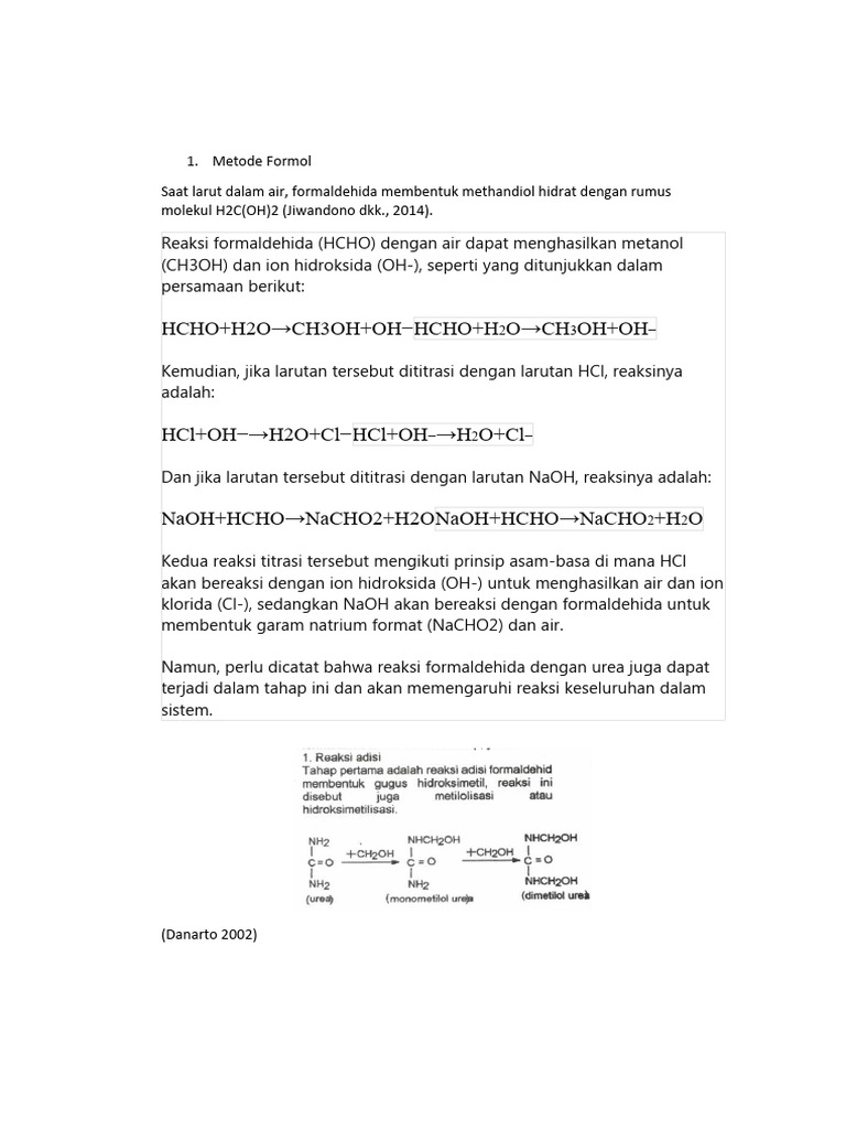 Metode Formol | PDF