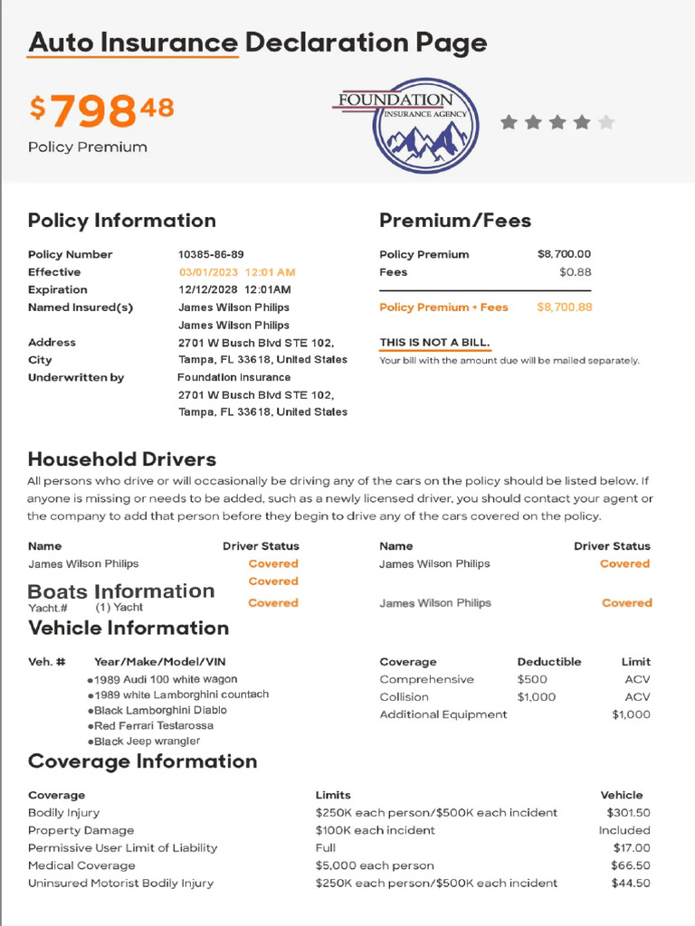 Foundation Insurance 2023 | PDF