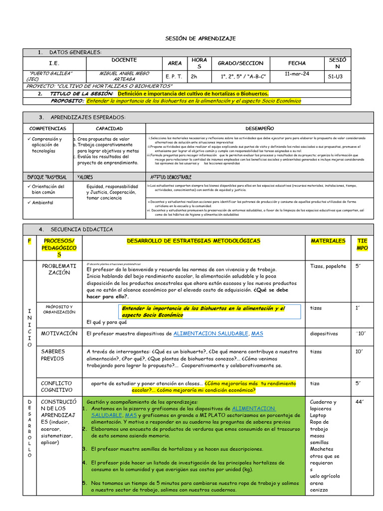 S1-EPT-1°, 2°, 5° III-Bim | PDF | Enseñando
