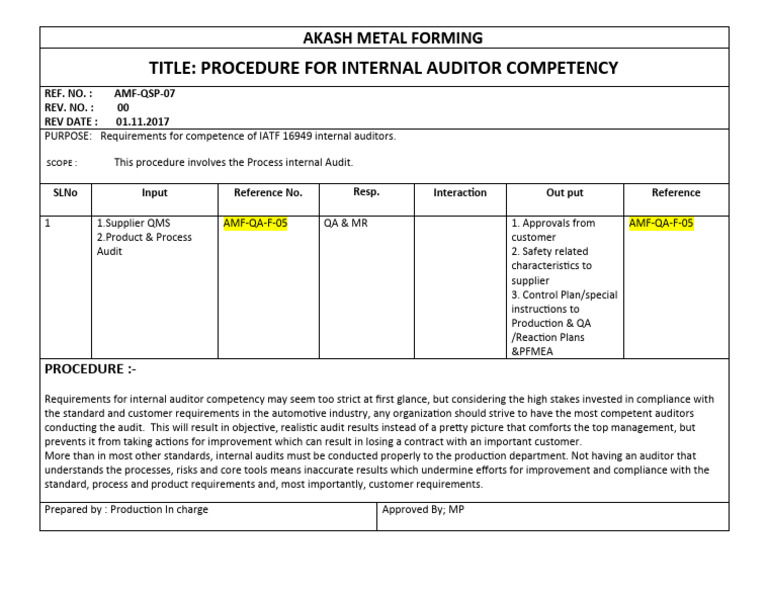 Internal Auditor Competency Guide | PDF | Internal Audit | Audit