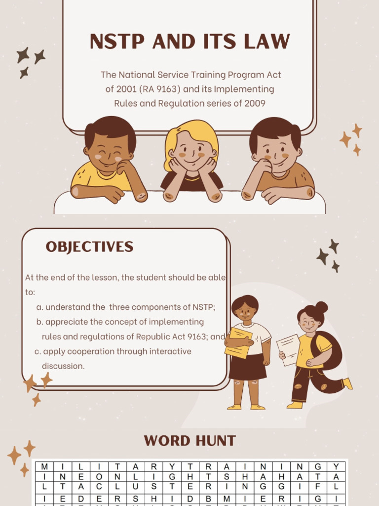 NSTP Law and Its IRR | PDF