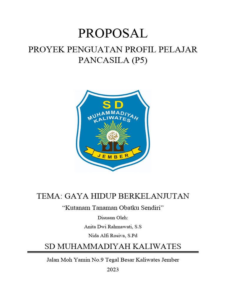 PROPOSAL Outing p5 Upt Agrotekno | PDF | Kesehatan Holistik