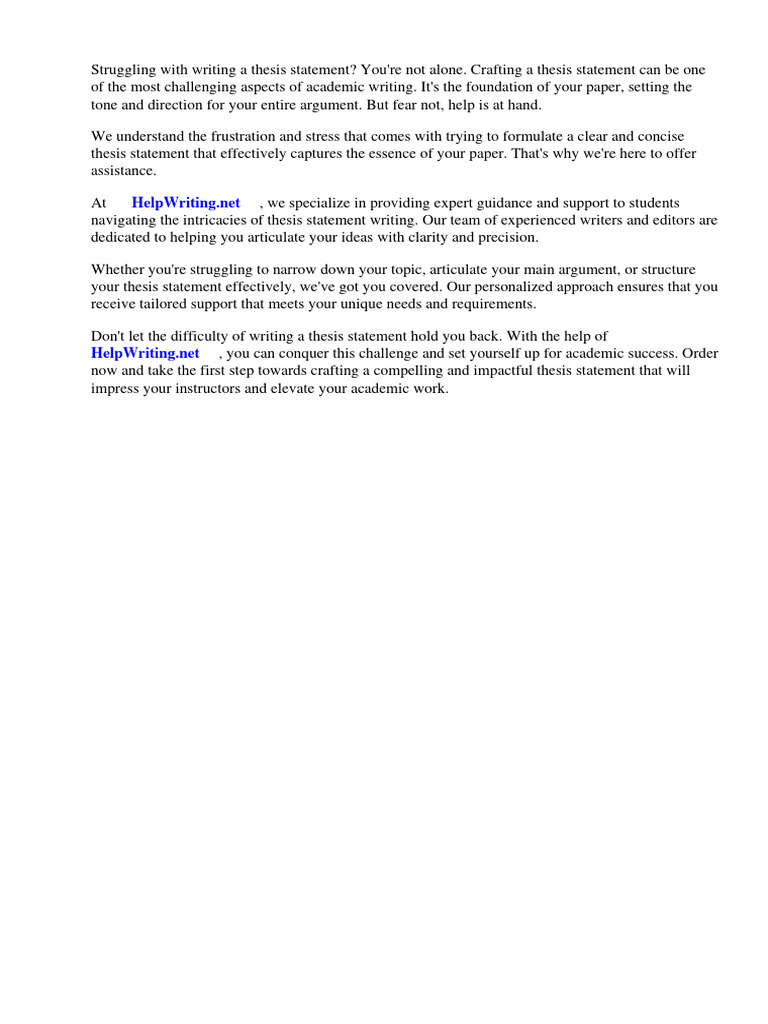 Thesis Statement Practice | PDF | Essays | Thesis