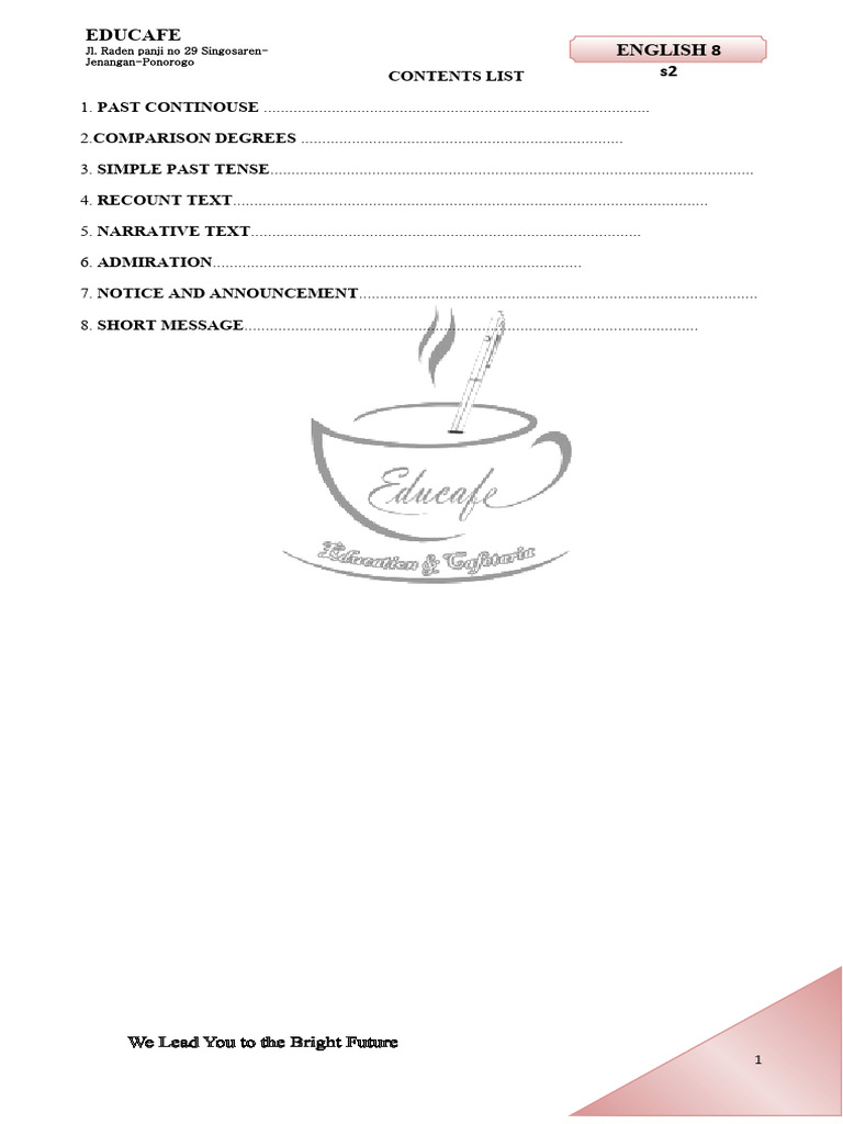 Modul English 8 Sem 2 Kurmer | PDF