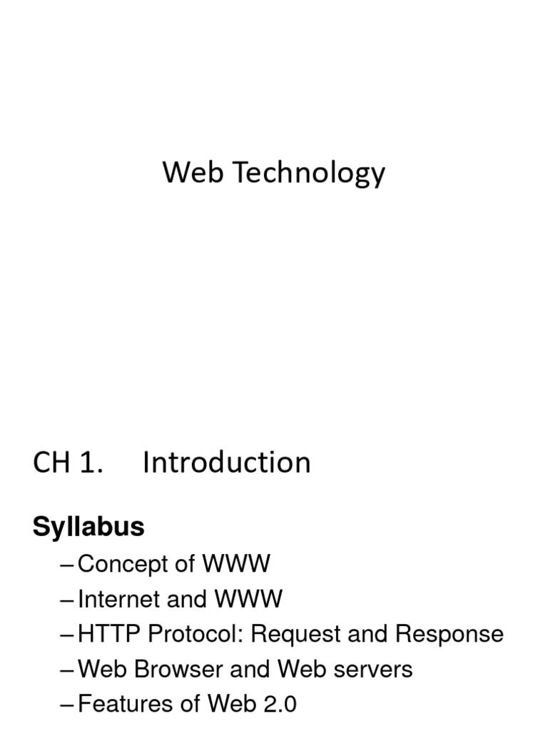 CH 1 - Intro | PDF | World Wide Web | Internet & Web CH 1 - Intro | PDF | World Wide Web | Internet & Web