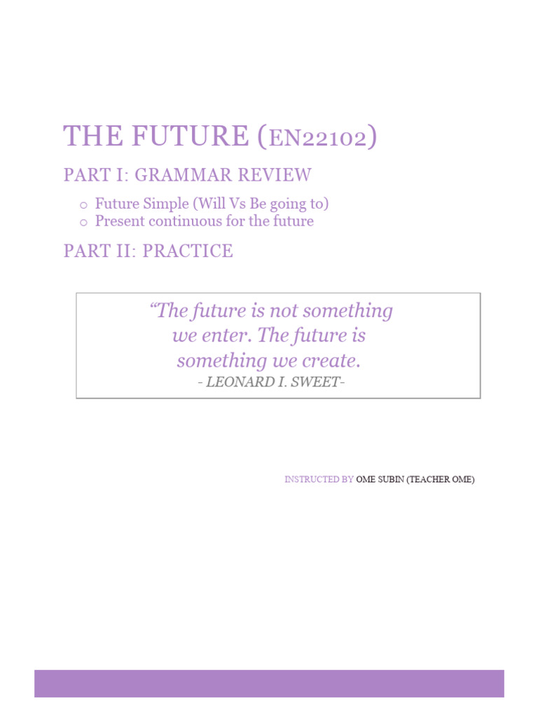The Future | PDF