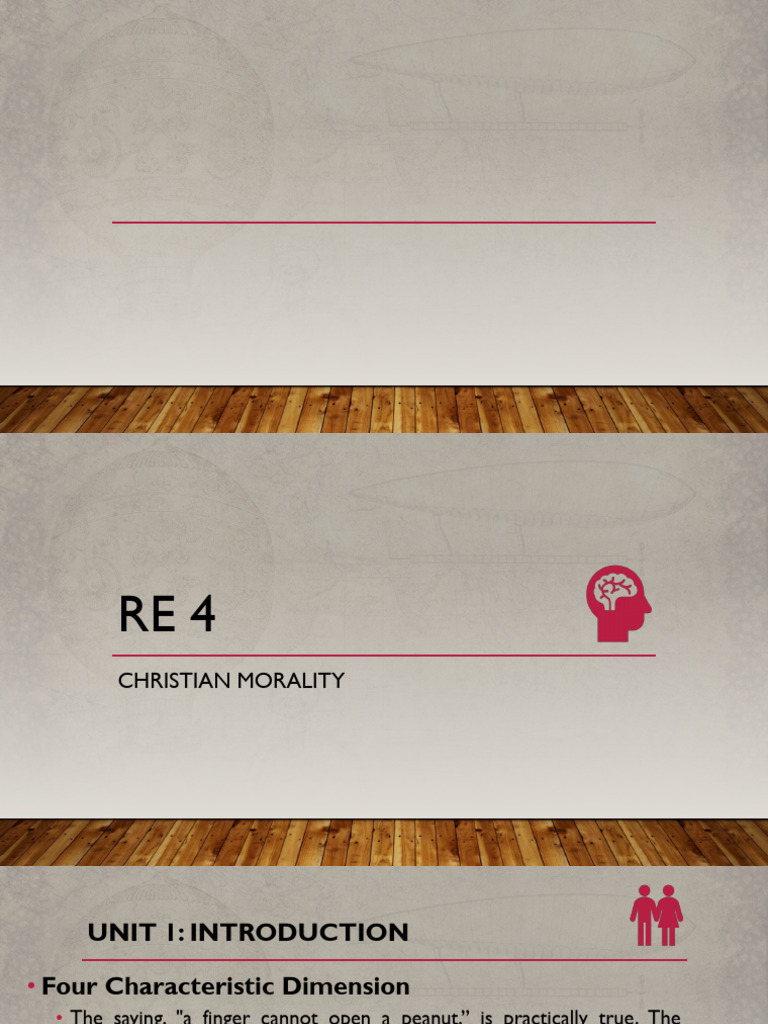 1 RE 4 Christian Morality Introduction | PDF