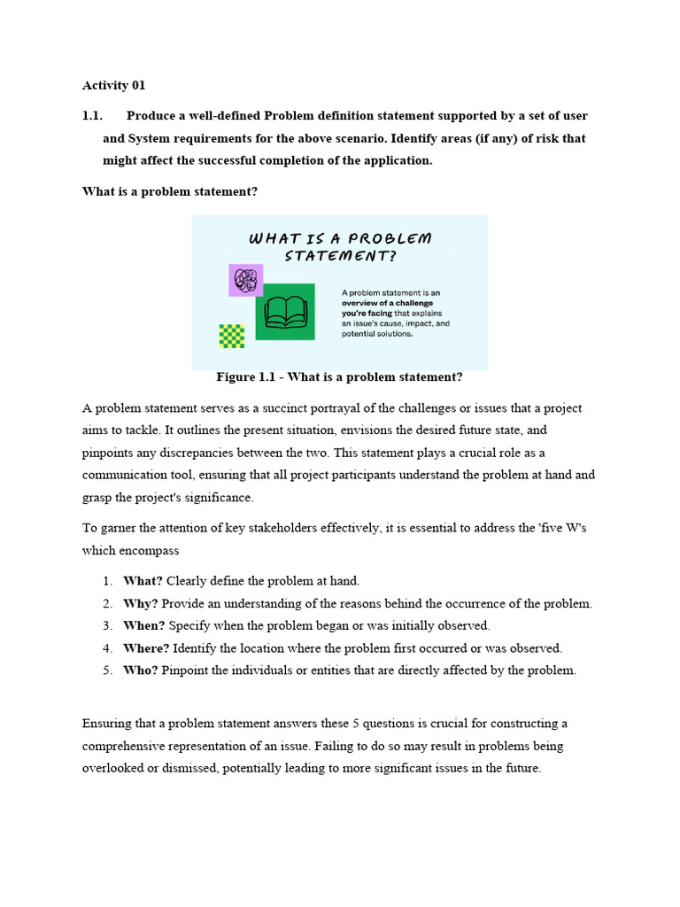 What Is A Problem Statement | Download Free PDF | Databases | Agile Software Development