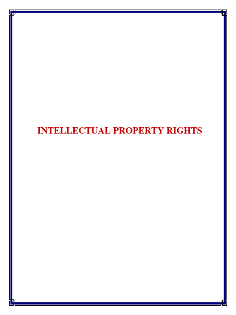 Ipr Material | PDF