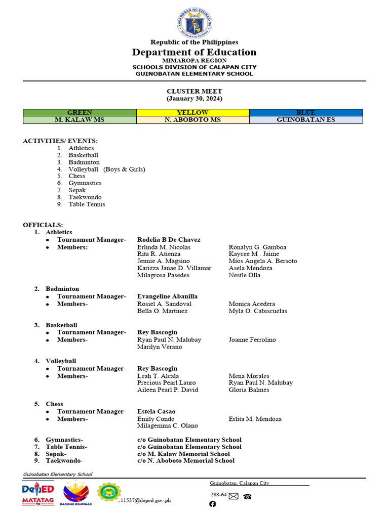 Cluster Meet 2024 | PDF