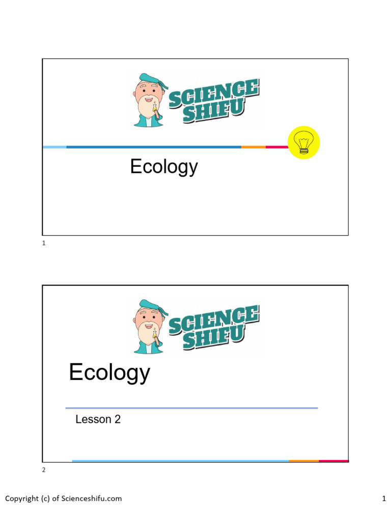 Ecology - Lesson 2 Notes - Student | PDF | Food Web | Carbon Dioxide