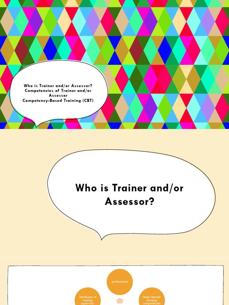 Who Is Trainor Assessor | PDF | Learning | Behavior Modification