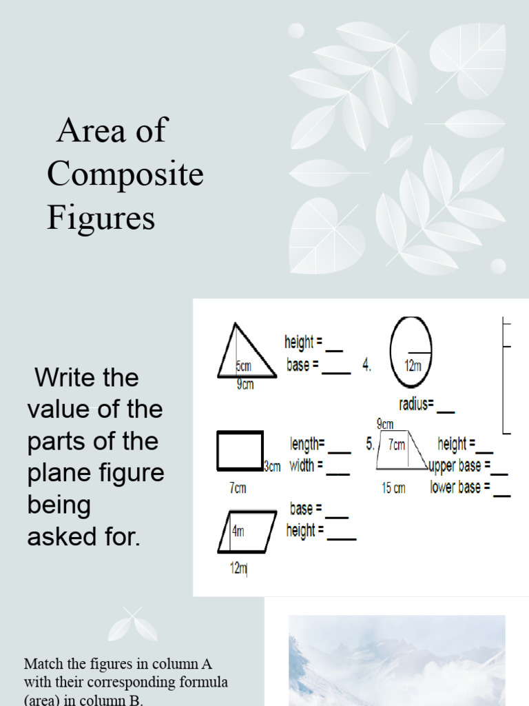 Composite | PDF | Area | Euclidean Geometry