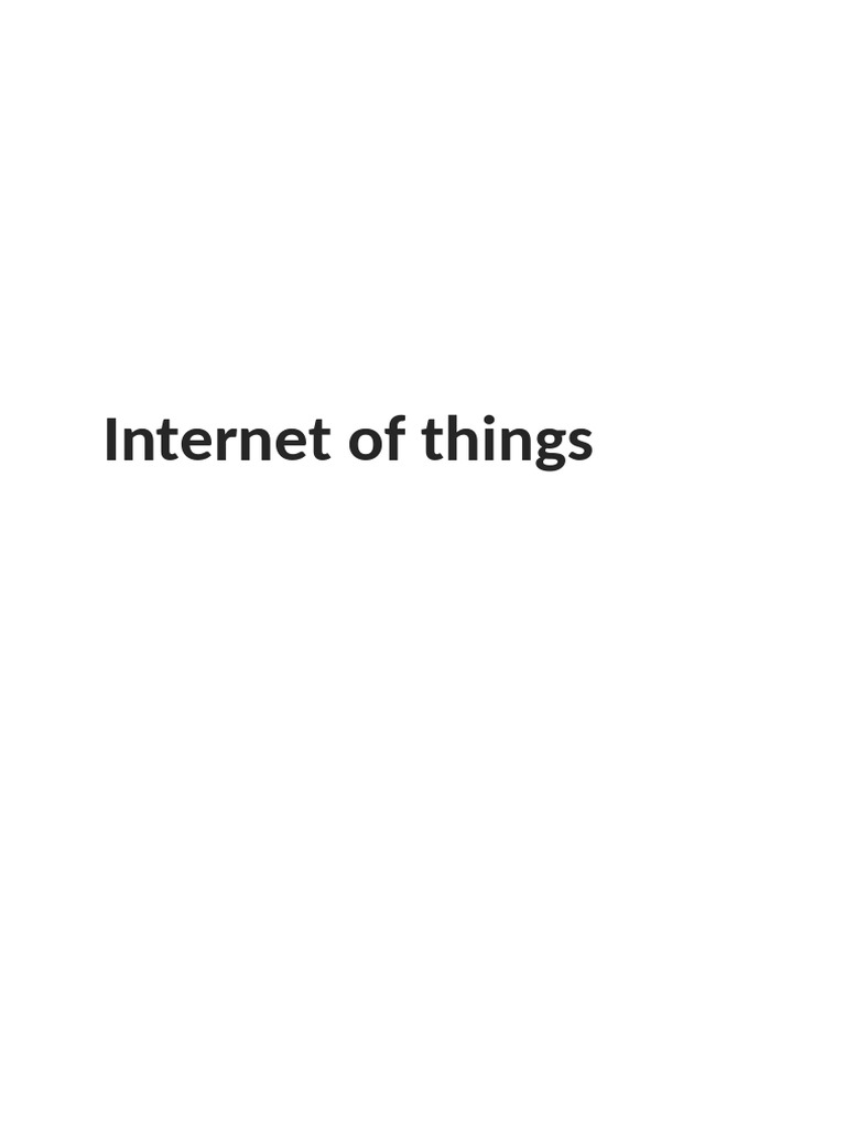 Iot - Full Unit Notes | PDF | Actuator | Transmission Control Protocol Iot - Full Unit Notes | PDF | Actuator | Transmission Control Protocol
