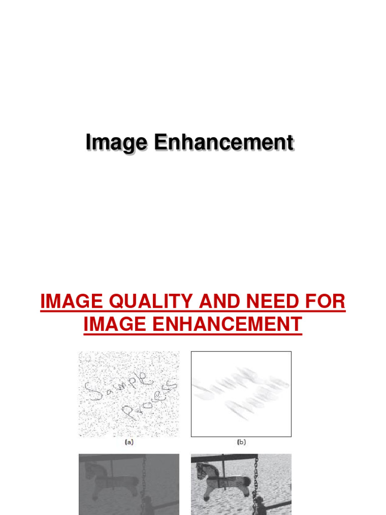 IMAGE Enhancement | PDF | Image Editing | Contrast (Vision)