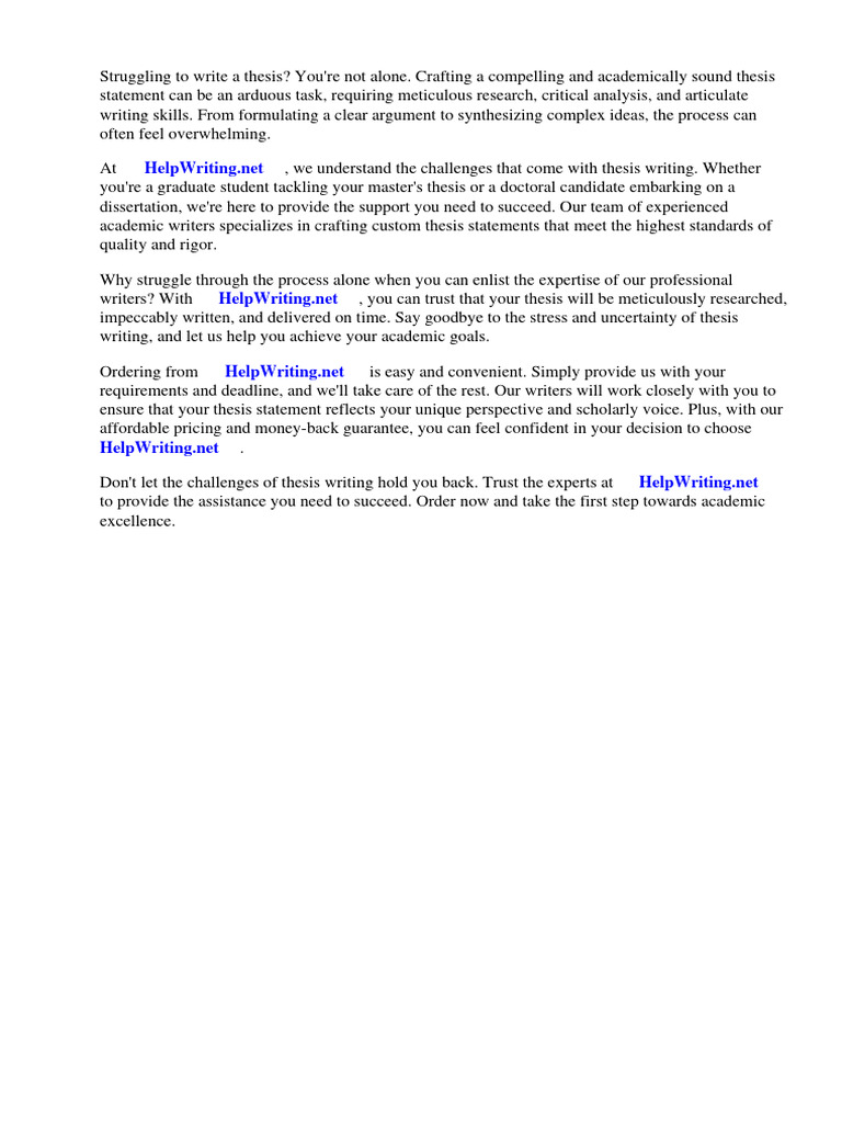 Thesis Statement at The End | PDF | Art