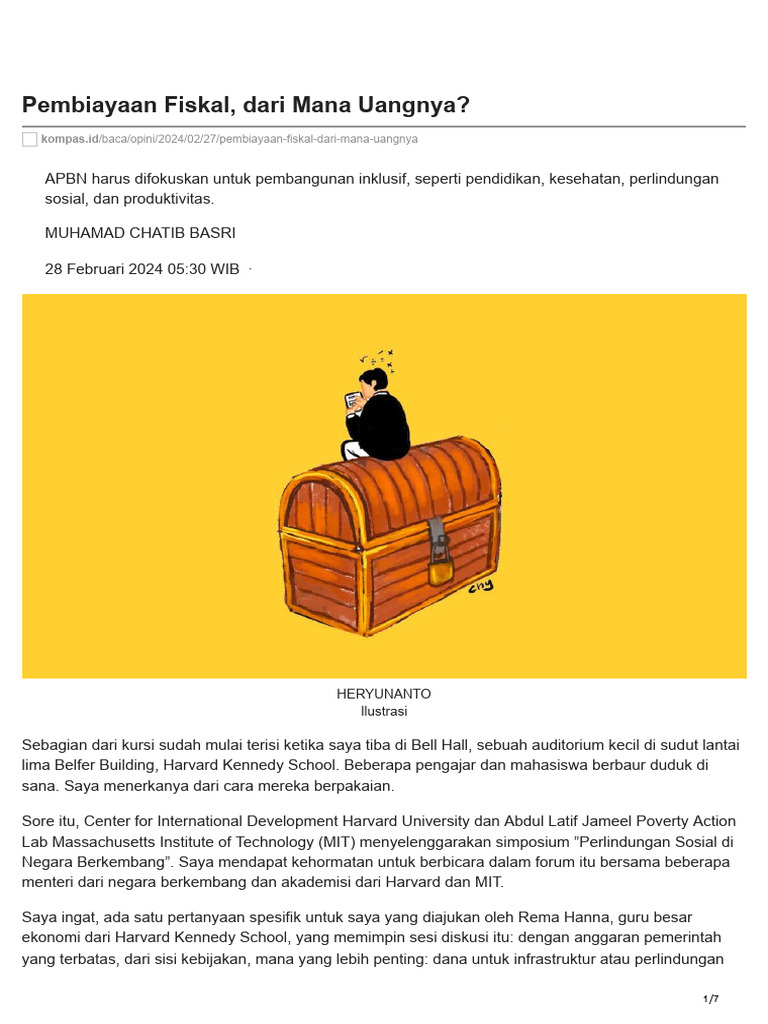 Kompas Id Pembiayaan Fiskal Dari Mana Uangnya Pdf