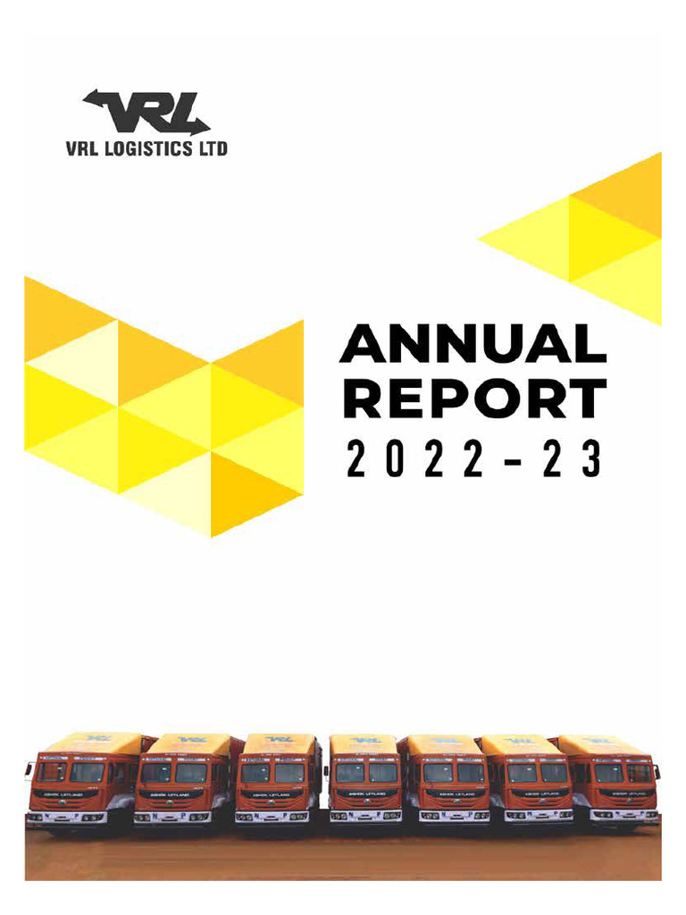 VRL Logistics Annual Report 2022-23 | PDF | Dividend | Electronic Voting