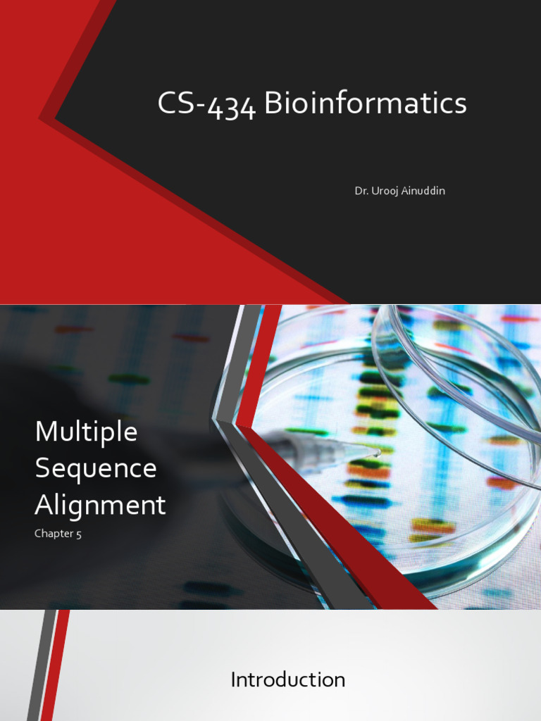 Multiple Sequence Alignment Part 1 | PDF | Sequence Alignment | Protein Structure