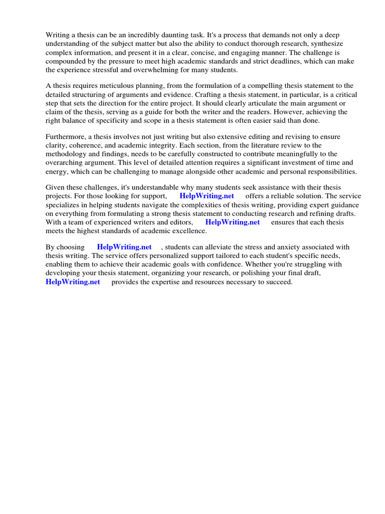 Thesis Statement Cover Letter | PDF | Thesis | Doctor Of Philosophy