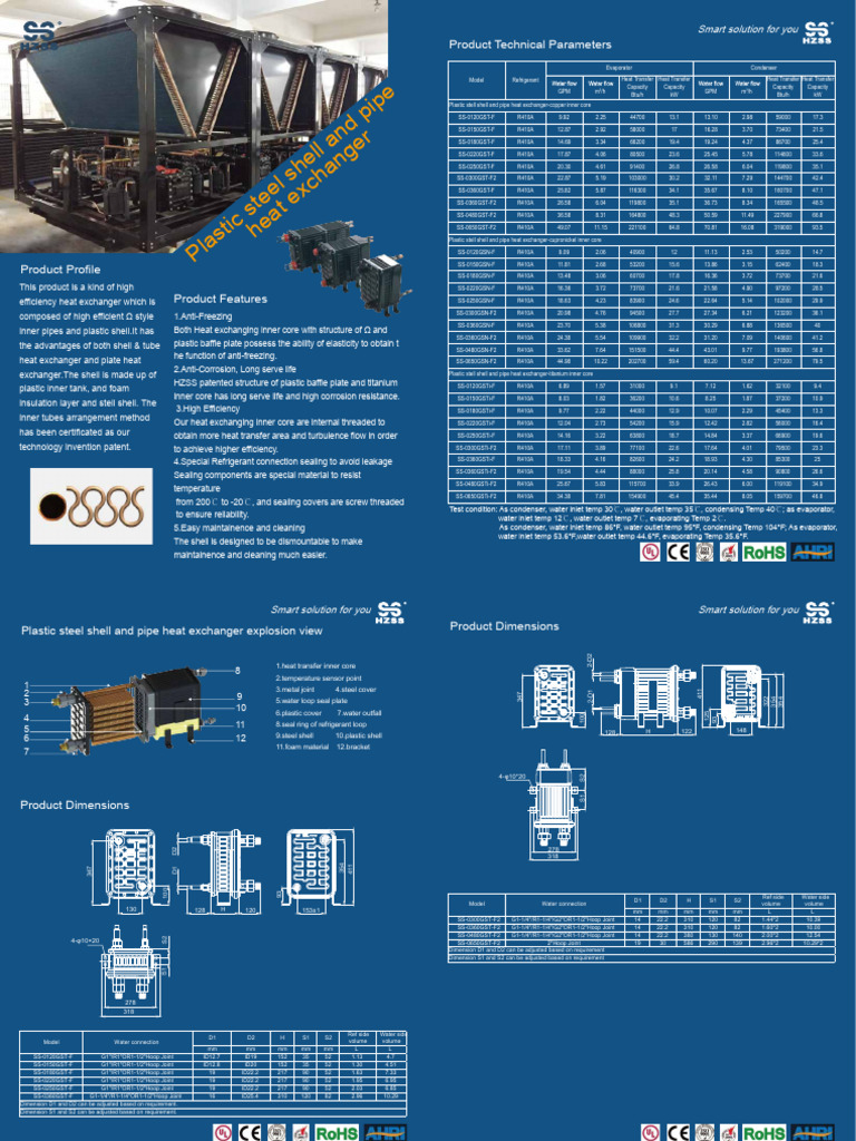 HZSS Plastic Steel Heat Exchanger | PDF | Heat Exchanger | Mechanical ...