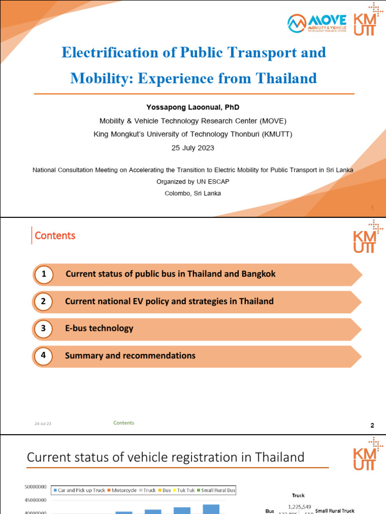 KMITT - Yossapong | PDF | Electric Vehicle | Electric Car