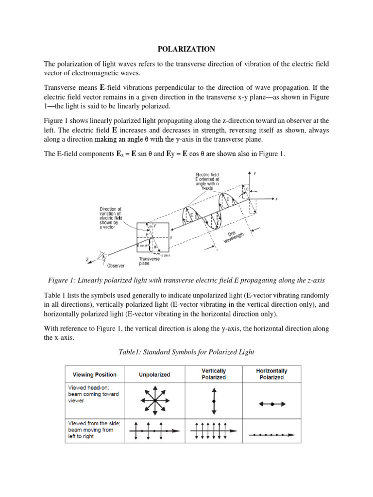 Polarisation | PDF | Waves | Electrical Engineering