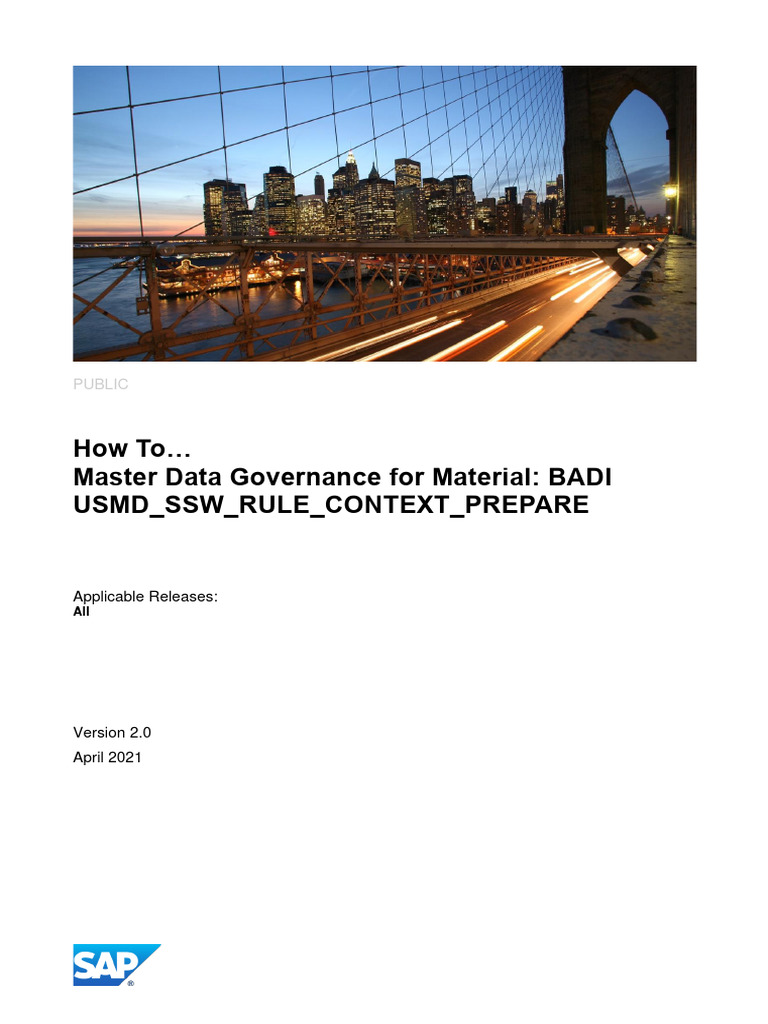 MDG-SERVICE-Rule Context Prepare BADI | PDF | Computing | Systems Engineering