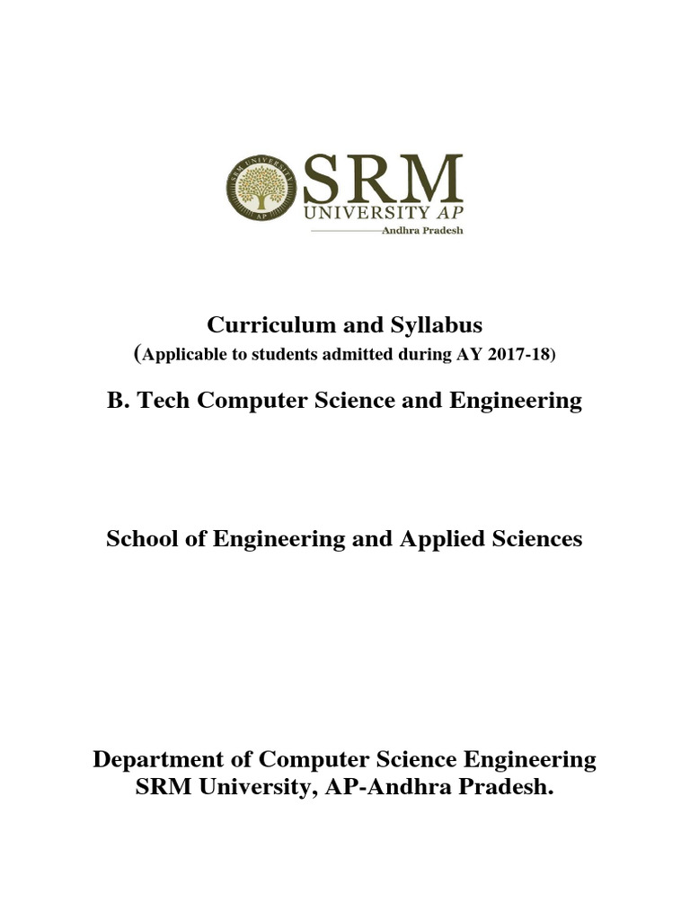 B.Tech CSE Curriculum Guide | PDF | Rotation Around A Fixed Axis | Momentum