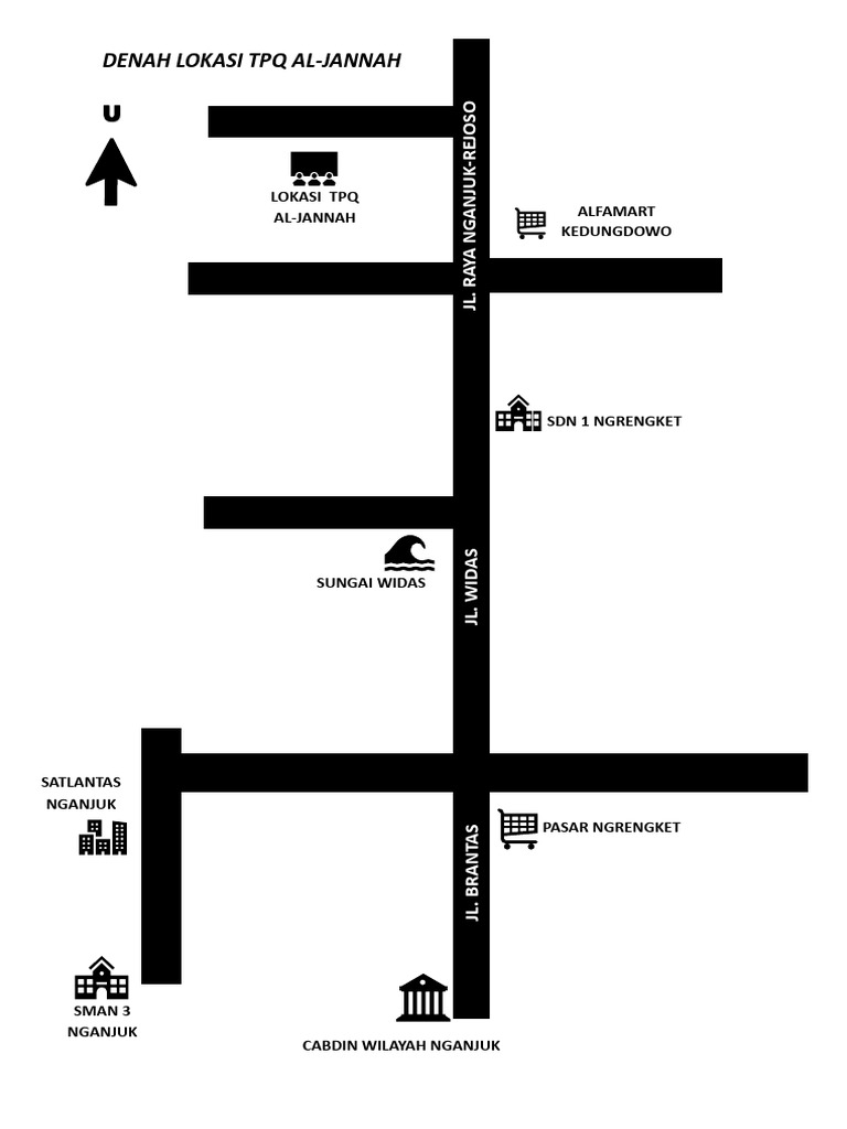Denah Lokasi TPQ Al-Jannah Nganjuk | PDF