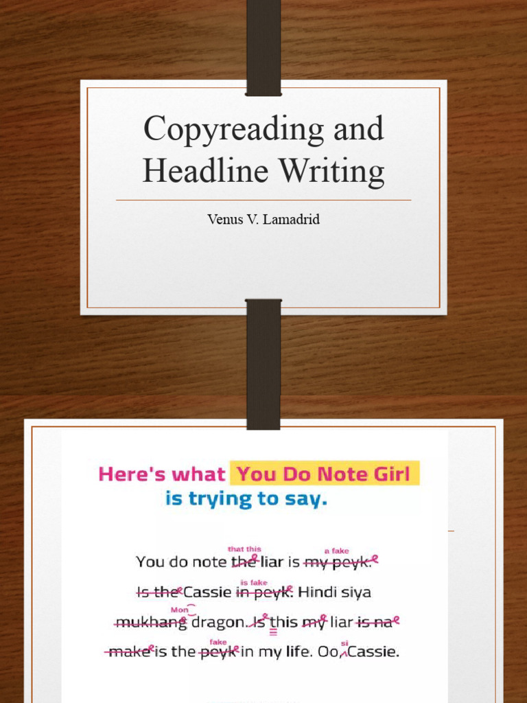 Copyediting and Headline Essentials | PDF | Copy Editing | Comma
