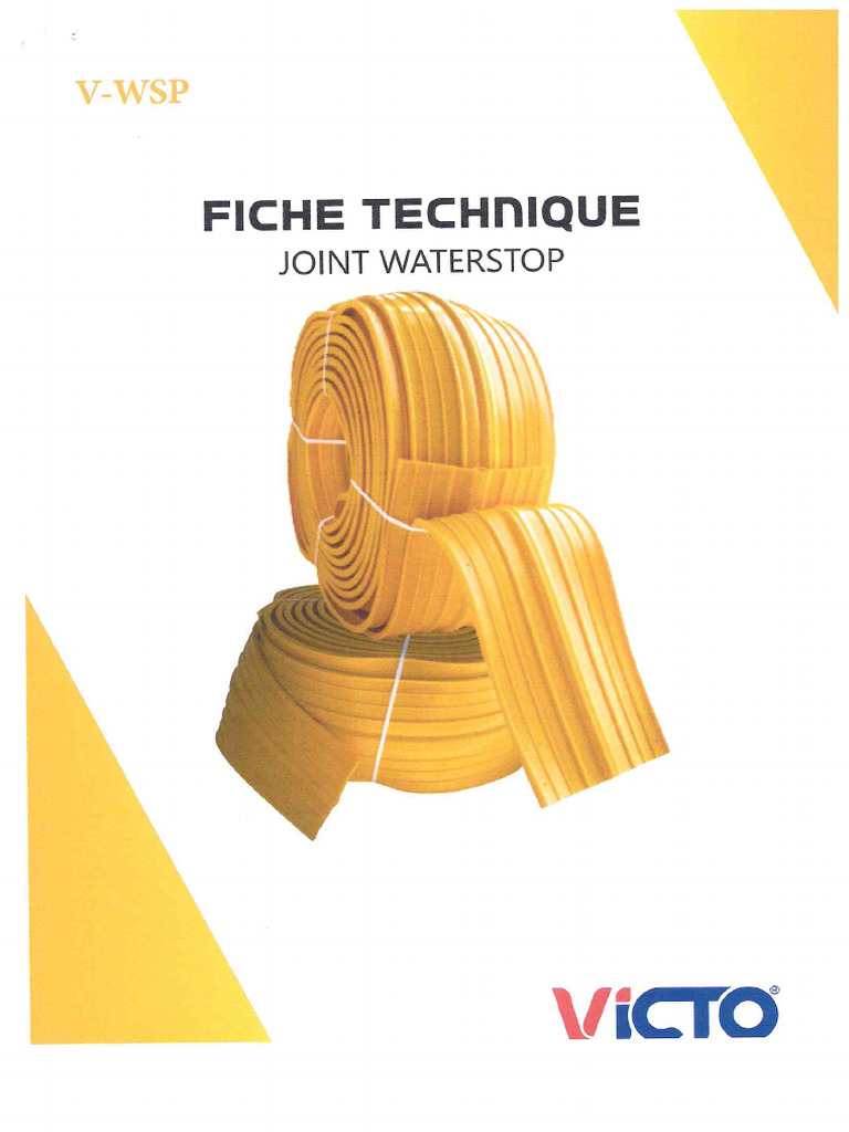 Fiche Technique Water Stop | PDF