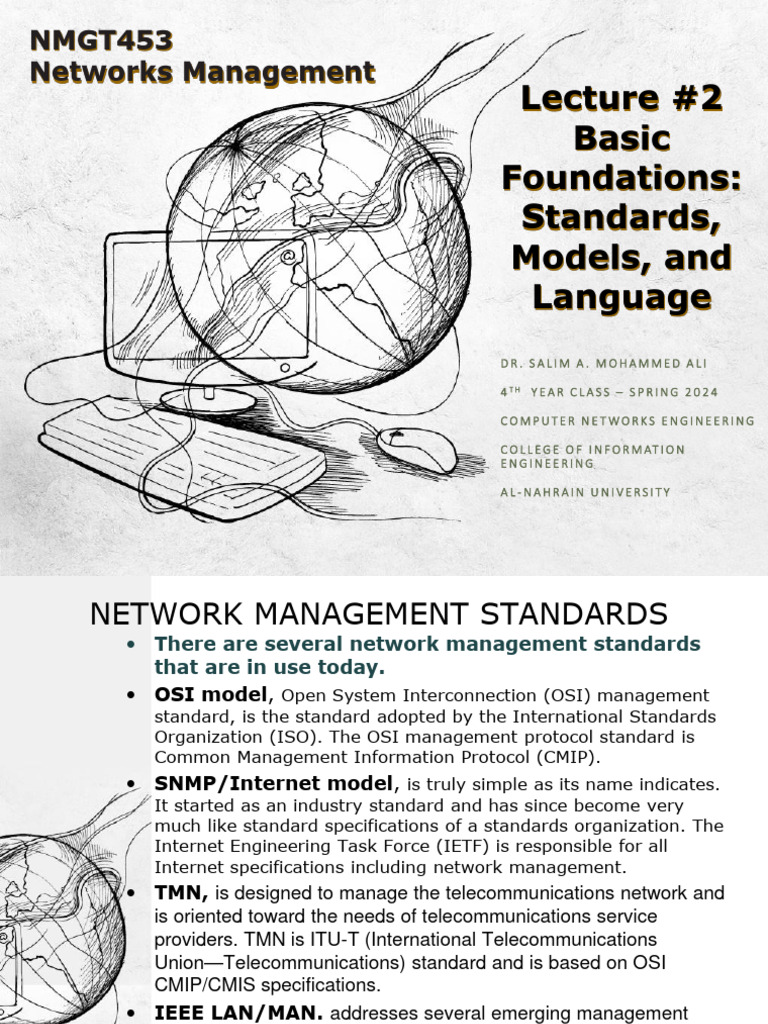 Lecture #2 Basic Foundations: Standards, Models, and Language | PDF ...