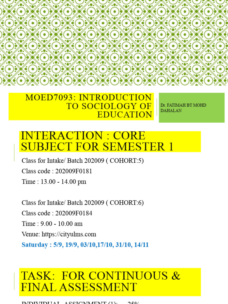 2 Moed7093.Pptx Introductions Lect 1 | PDF | Social Science
