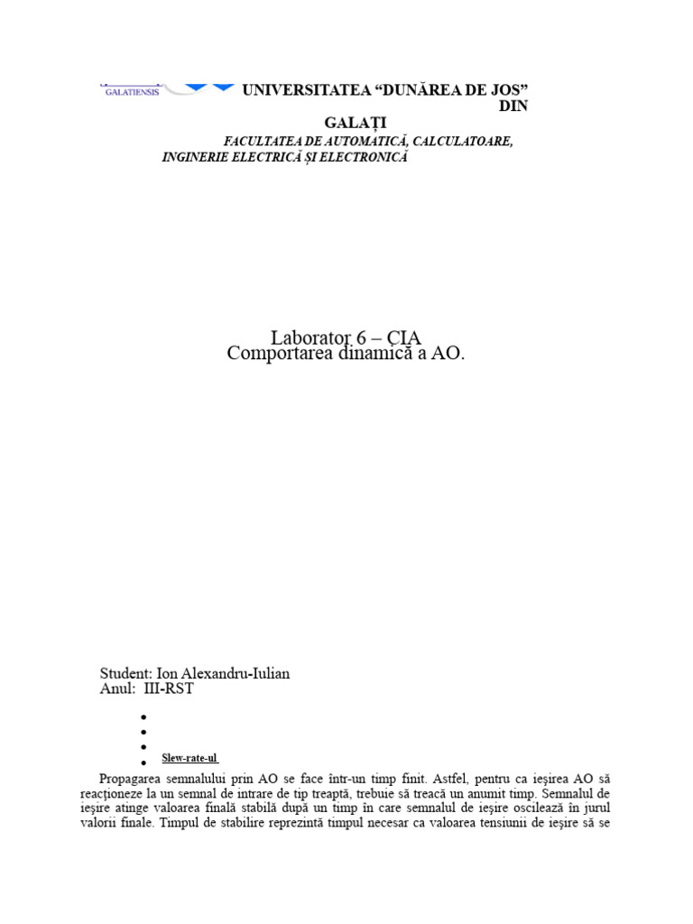 Ion Alexandru-Iulian CIA Laborator 6 | PDF