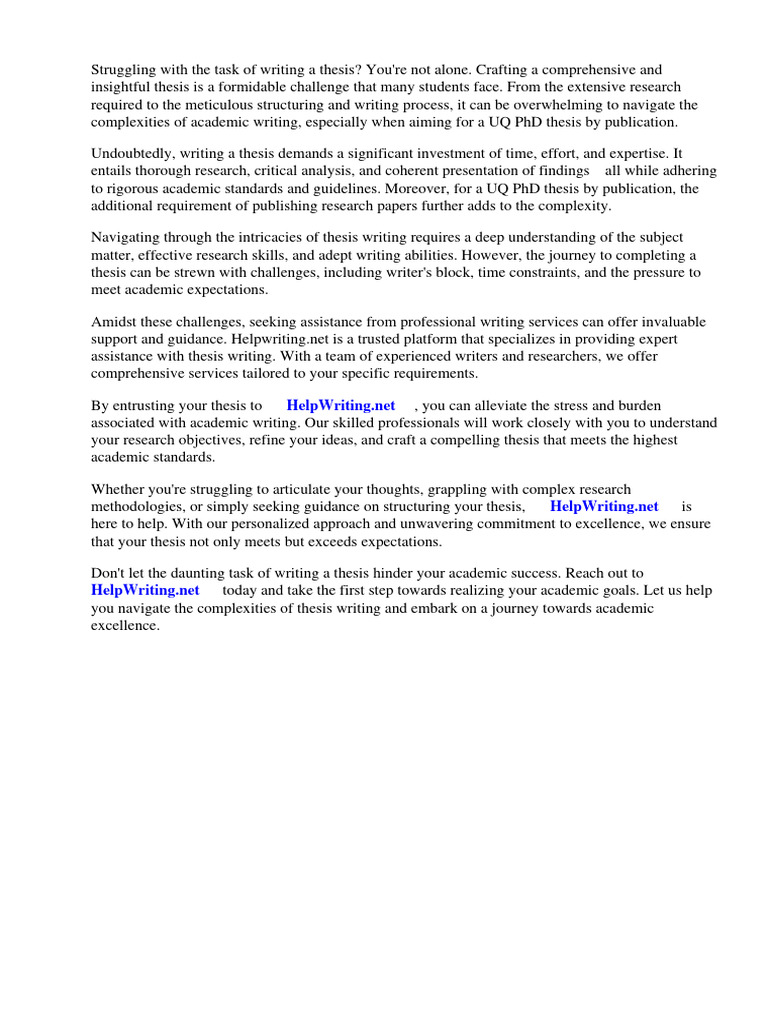 Uq PHD Thesis by Publication | PDF | Anaerobic Digestion