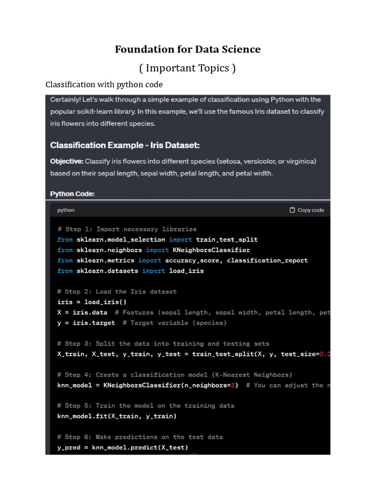 FDS IMP Topics & Questions | PDF