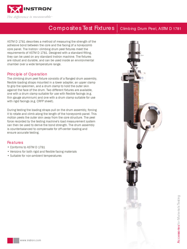Composites Test Fixtures Climbing Drum Peel Fixtures ASTMD1781 | PDF ...